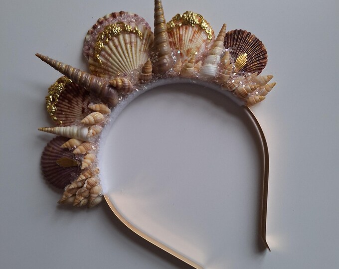 Mermaid Shell Crown, Delicate Mermaid Tiara, Sea Crown - Etsy