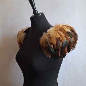 Natural Feather Epaulette Shoulder Pieces, Wings, Feather Shoulders ...