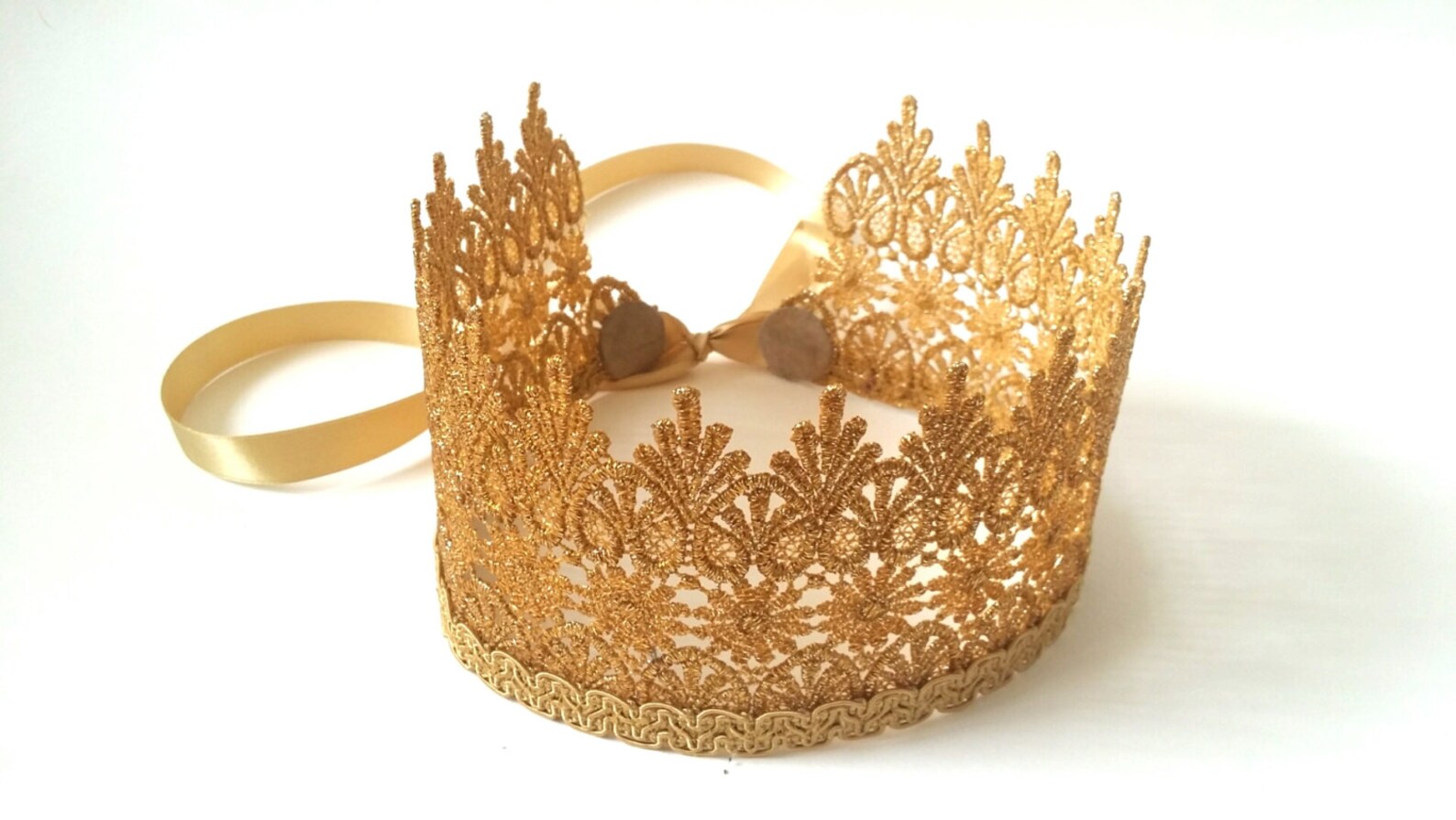 Baroque lace crown princess headpiece lace hairpiece regal | Etsy