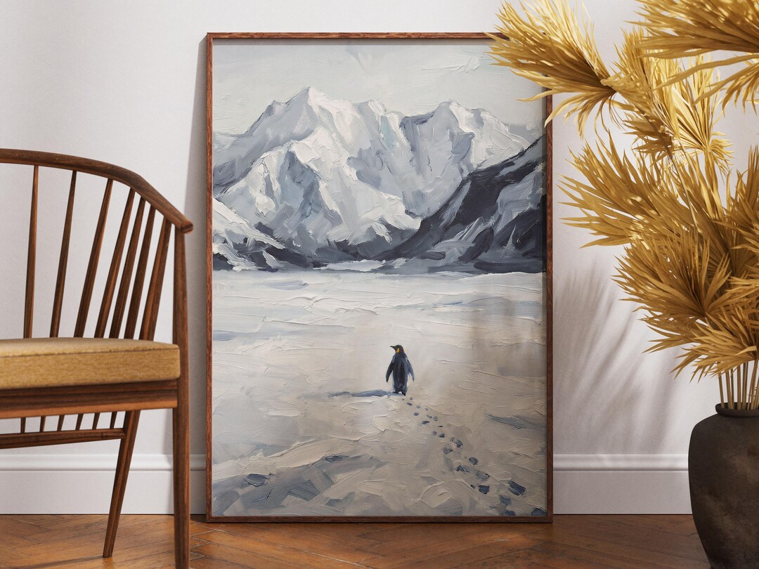 Acrylic Penguin Art Print – the Courage to Go Solo - Etsy