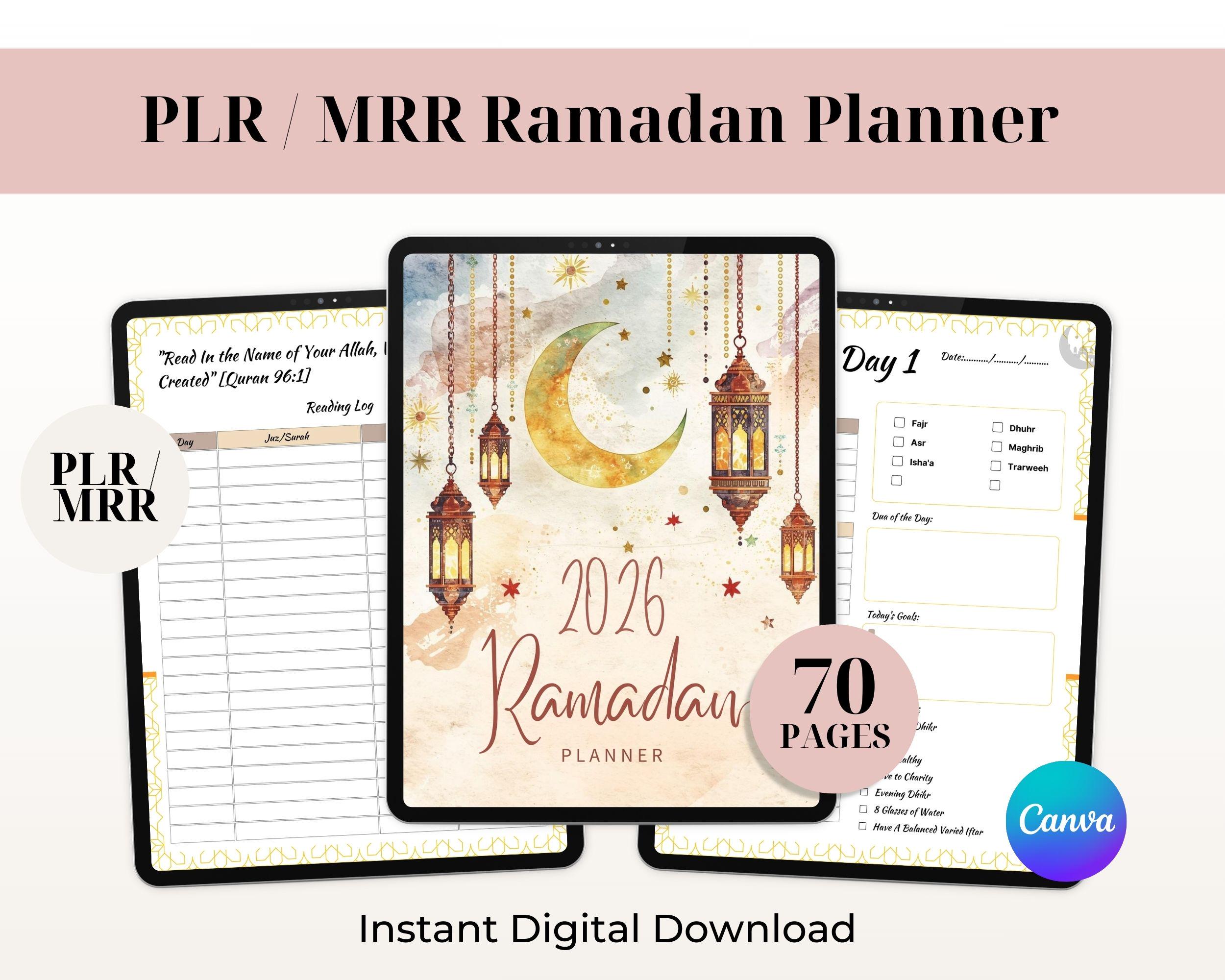 Agenda Ramadan 2026 DPP et MRR | Journal numérique du Ramadan PDF ...