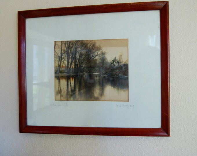 Vintage Original Fred Thompson Hand Colored Photograph at the Close of ...