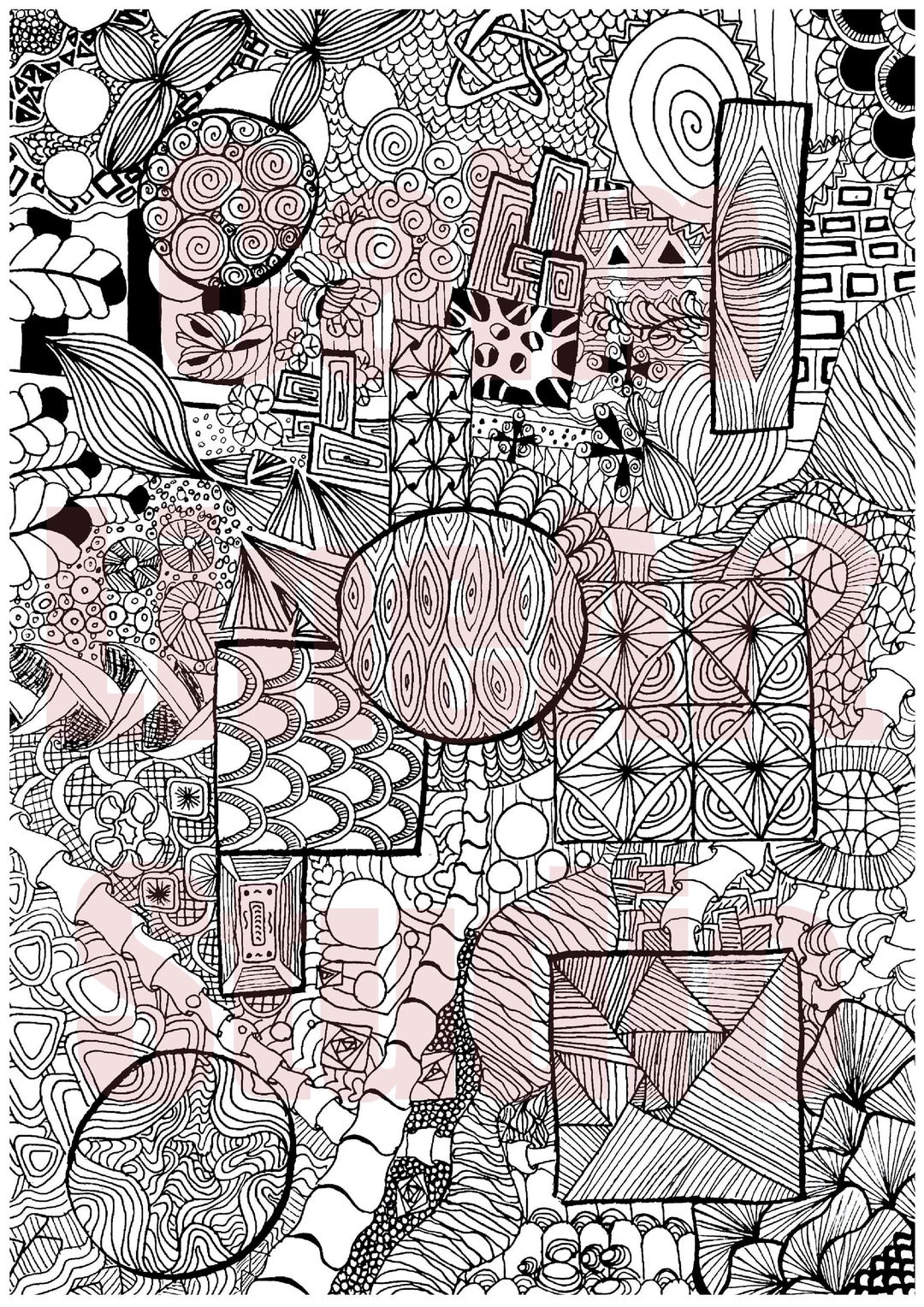 Zentrangle Mandala Coloring Pages, Coloring for Adults With ADHD ...