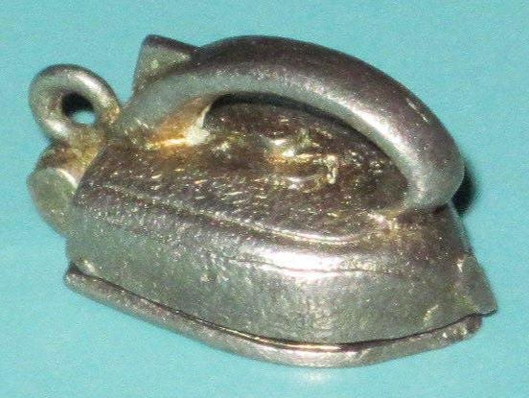 Vintage 1960s UK Sterling Silver Movable Mechanical IRON Charm Opens - Etsy