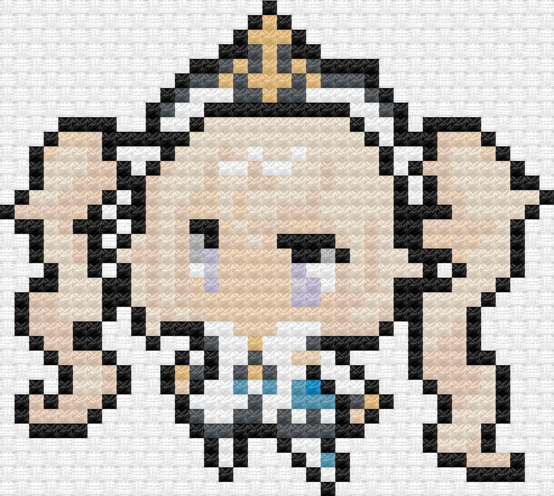 Genshin Impact Barbara Chibi Cross Stitch Pattern - Etsy