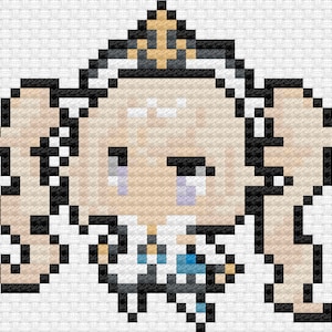 Genshin Impact Barbara Chibi Cross Stitch Pattern - Etsy