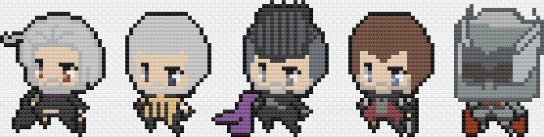 Final Fantasy 15 FFXV Kingsglaive Chibi Regis, Clarus, Nyx, Titus, and ...