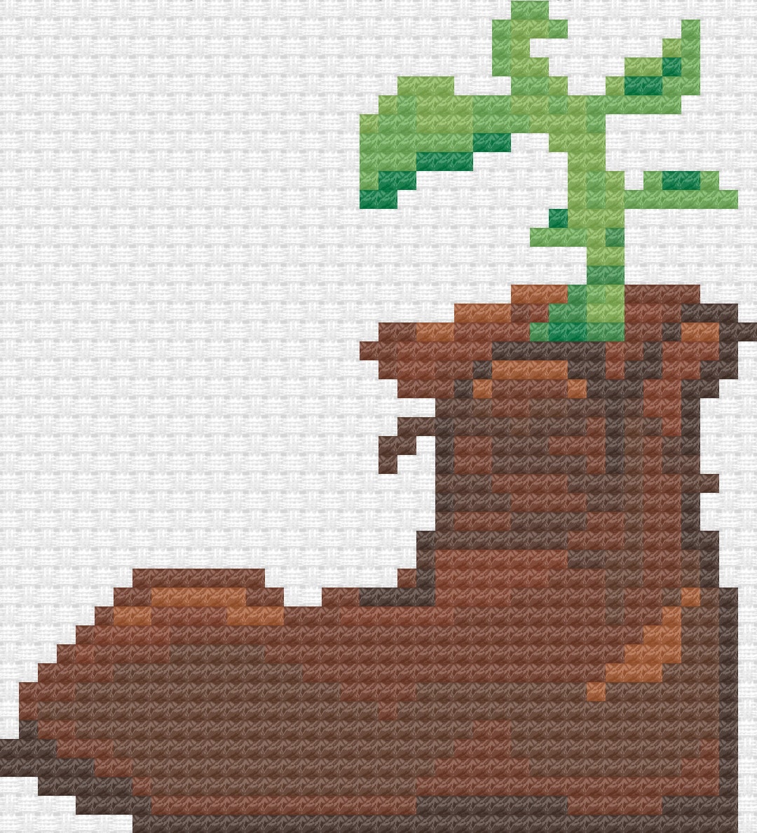Wall-e Boot Plant Cross Stitch Pattern - Etsy