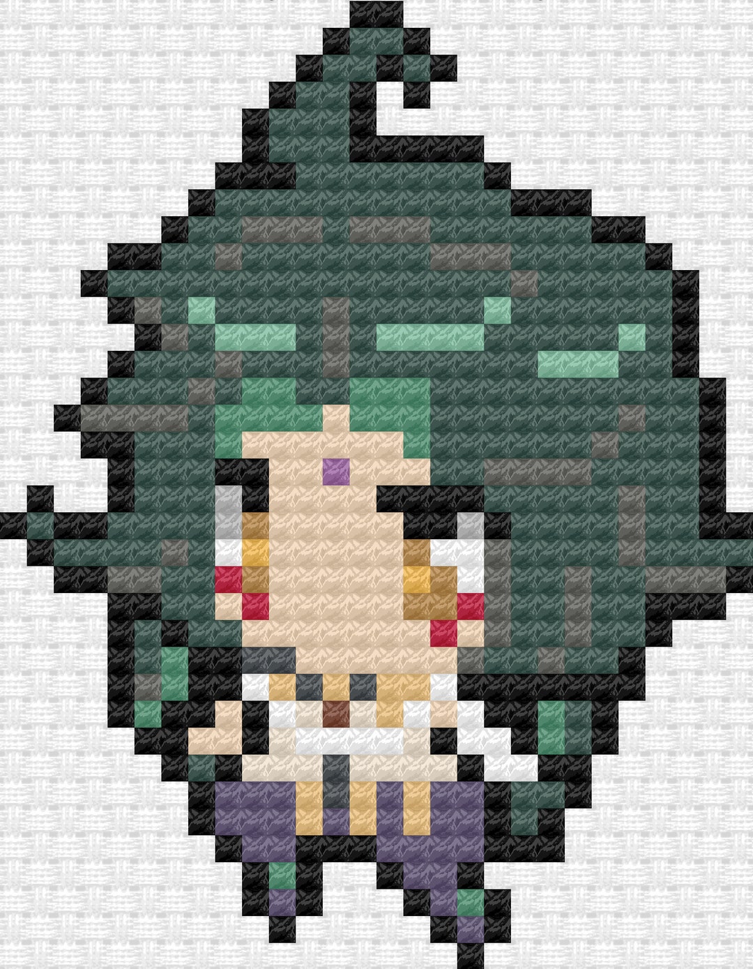Genshin Impact Xiao Chibi Cross Stitch Pattern - Etsy Canada