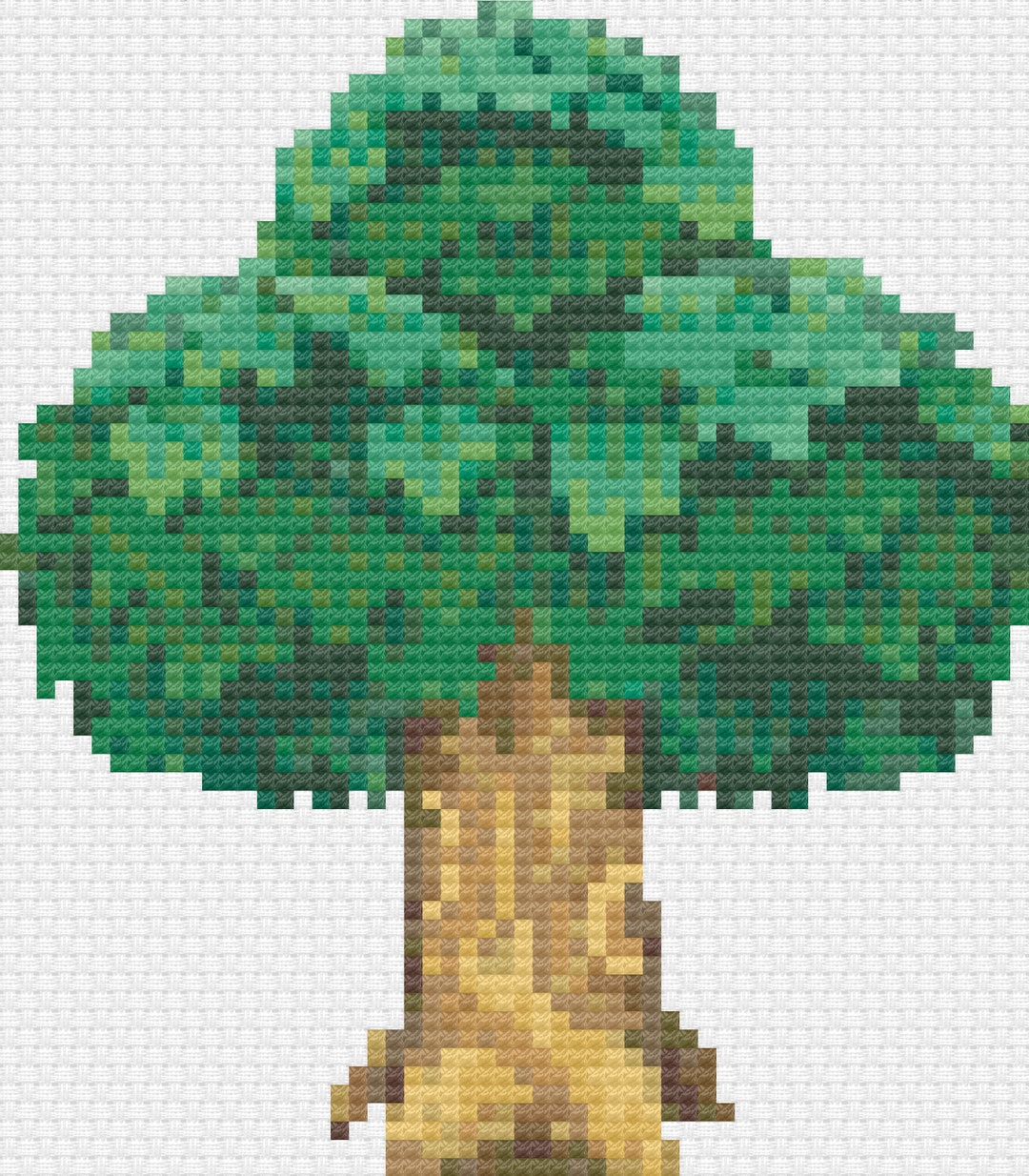 Animal Crossing Tree Cross Stitch Pattern - Etsy
