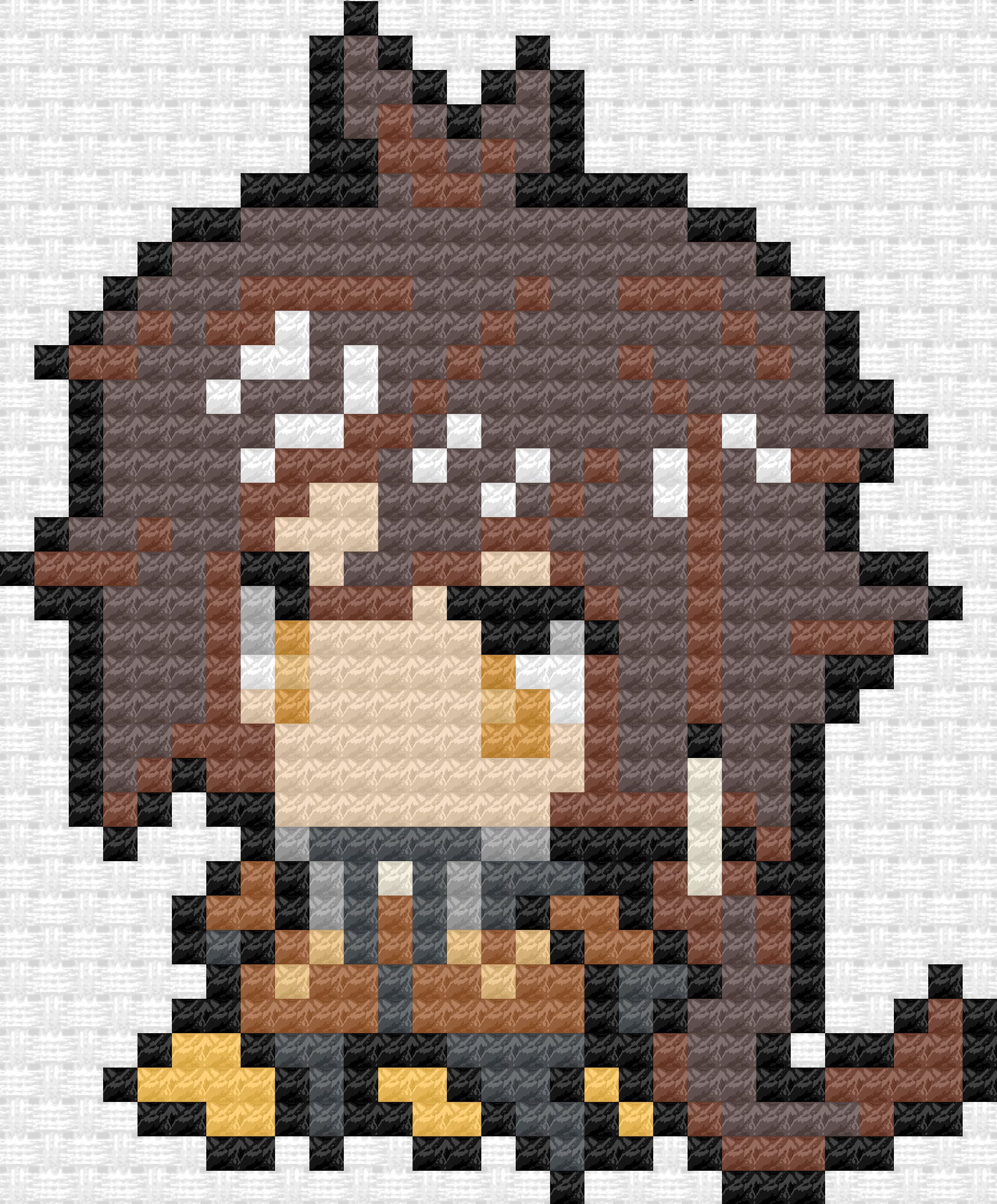 Genshin Impact Zhongli Chibi Cross Stitch Pattern - Etsy