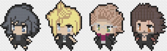 Final Fantasy 15 FFXV Chibi Noctis Prompto Ignis Gladiolus | Etsy