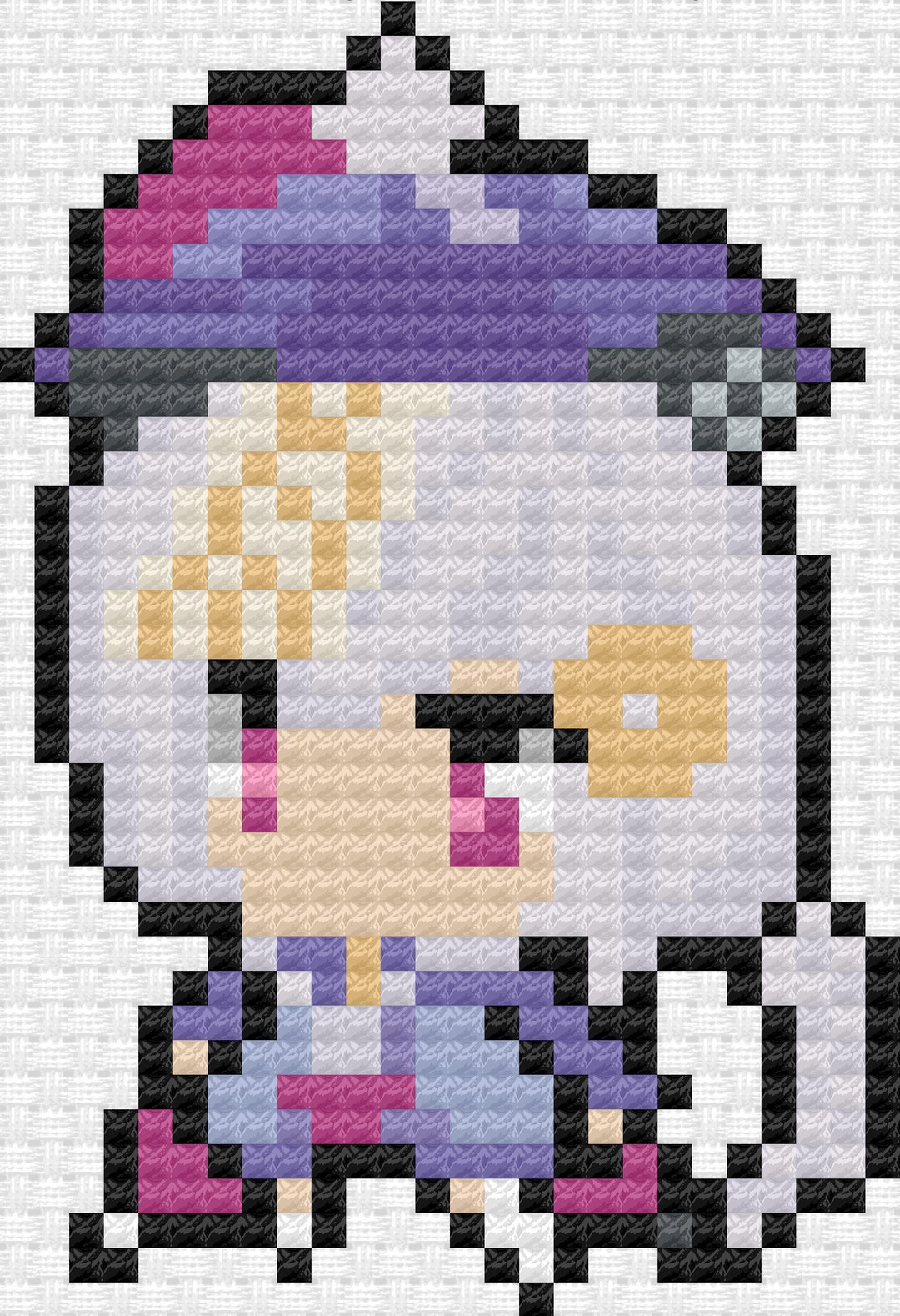 Genshin Impact Qiqi Chibi Cross Stitch Pattern - Etsy