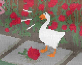 Untitled Goose Game Knife Cross Stitch Pattern | Etsy