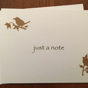 6 Pack Note Cards, Just a Note Cards, Folded Card Set, Greeting Card ...