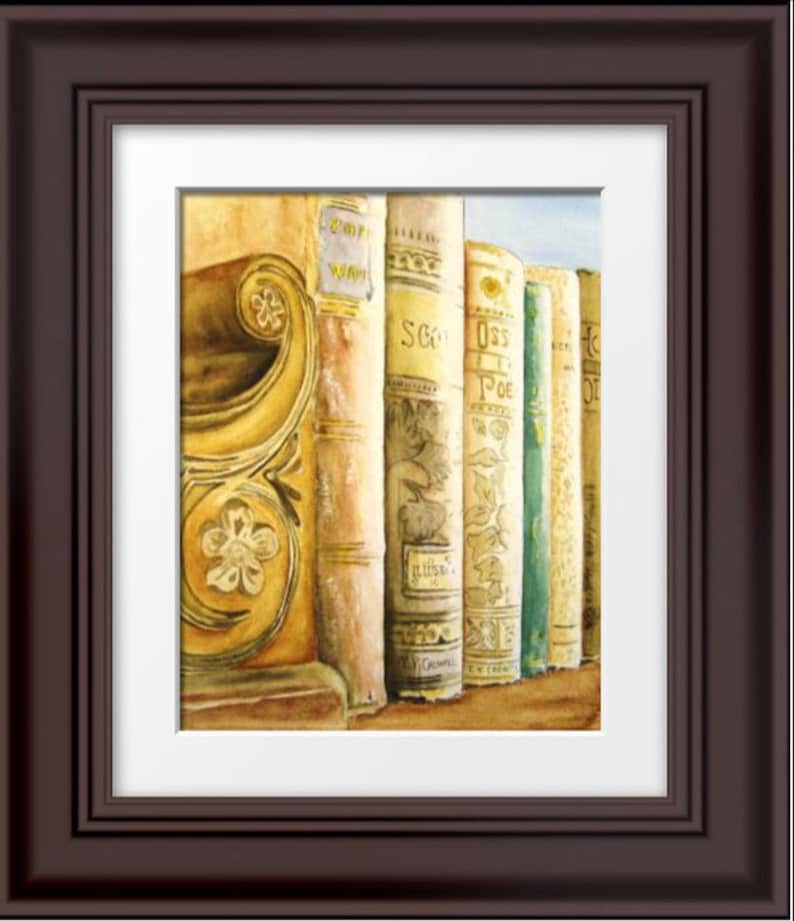 WATERCOLOR BOOKS Print of My Original Painting It is the - Etsy