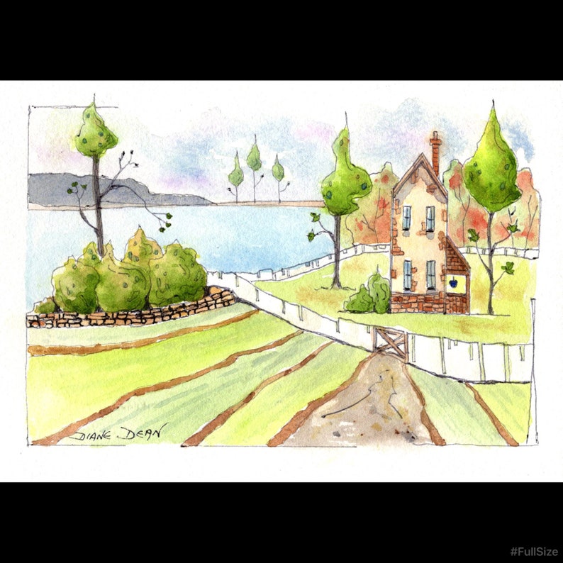 Nursery Decor, Watercolor Pointy Tree Series, Watercolor Art Print ...