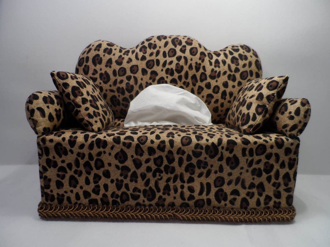 Animal Print Tissue Box Cover - Etsy