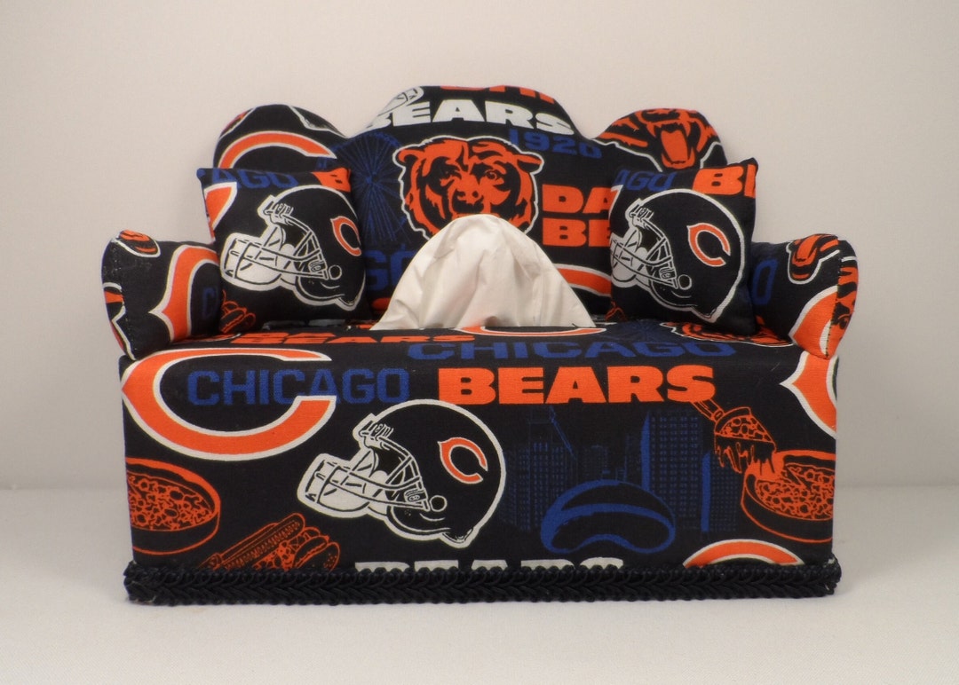 Chicago Bears Tissue Box Cover - Etsy