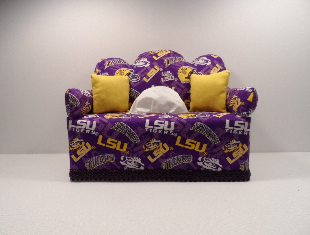 LSU Tissue Box Cover - Etsy