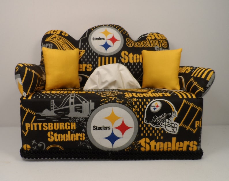 Pittsburgh Steelers Tissue Box Cover (choose Style) - Etsy