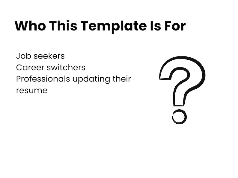 Ats-friendly Resume Template | Editable Professional Resume for Job ...