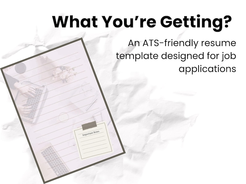Ats-friendly Resume Template | Editable Professional Resume for Job ...