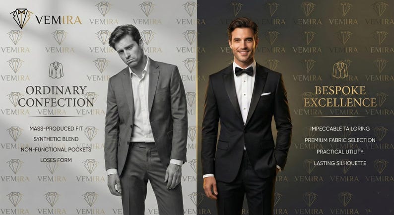 Men's Powder Blue Retro Suit | Black Contrast Lapel Blazer, Flared ...