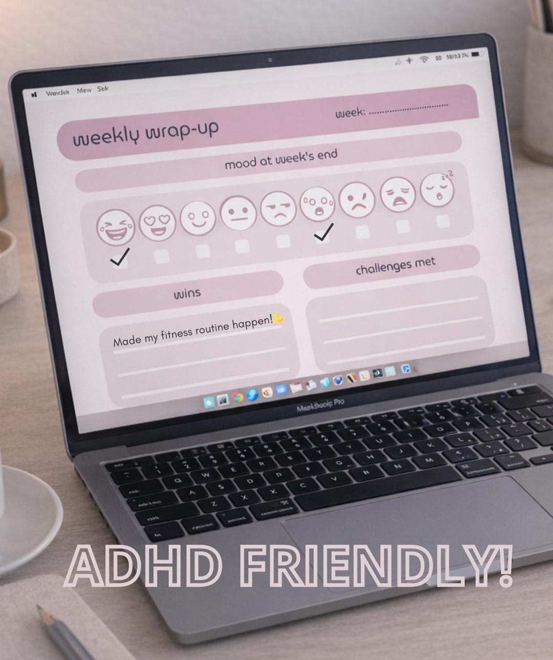 ADHD Weekly Planner Printable + Digital | 7-day Gentle To-do Sheets ...