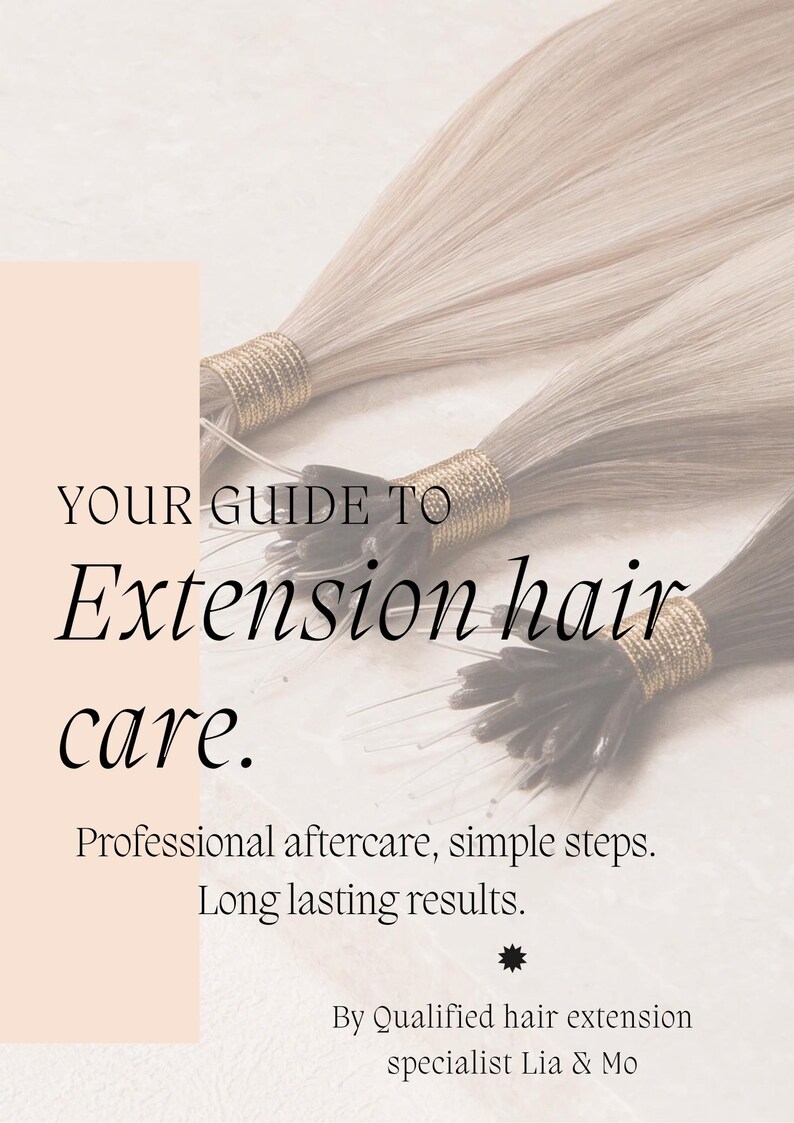 Hair Extension Care Guide – Editable Salon Resource - Etsy