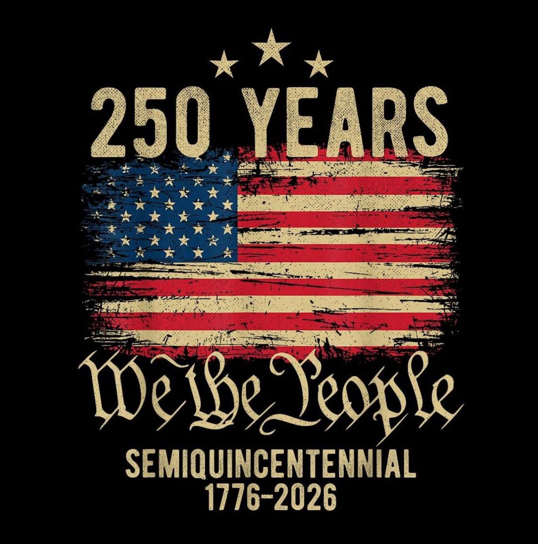 250 Years American Flag PNG, USA 250th Anniversary Independence Day ...