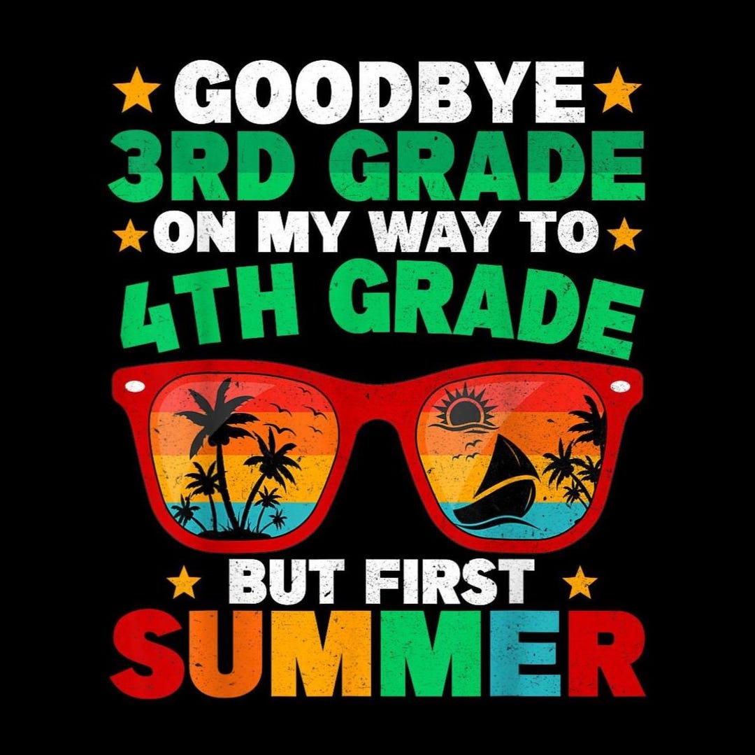 Goodbye 3rd Grade PNG, Last Day of School Shirt PNG, Graduation Kids ...