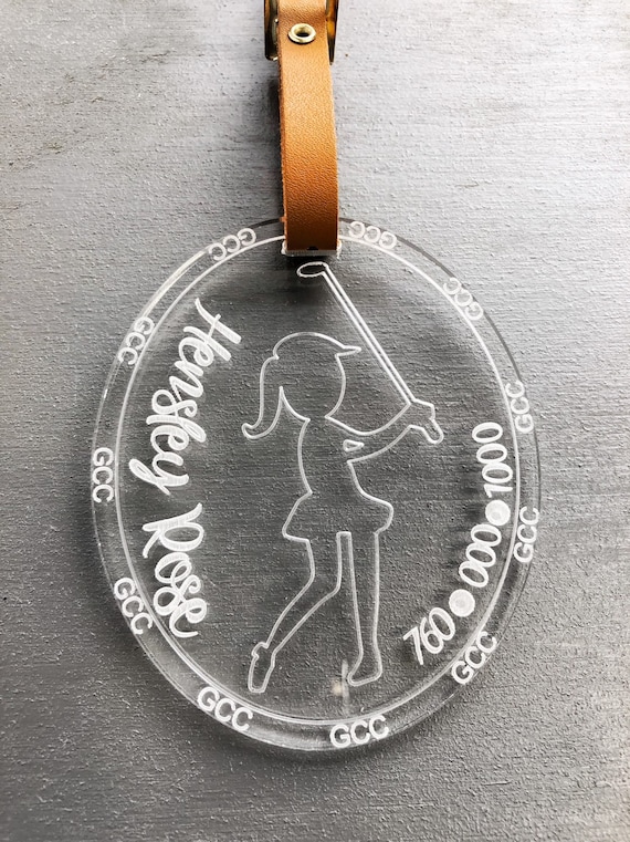 Oval Golf Bag Tag Personalized Bag Tag Male Golfer | Etsy