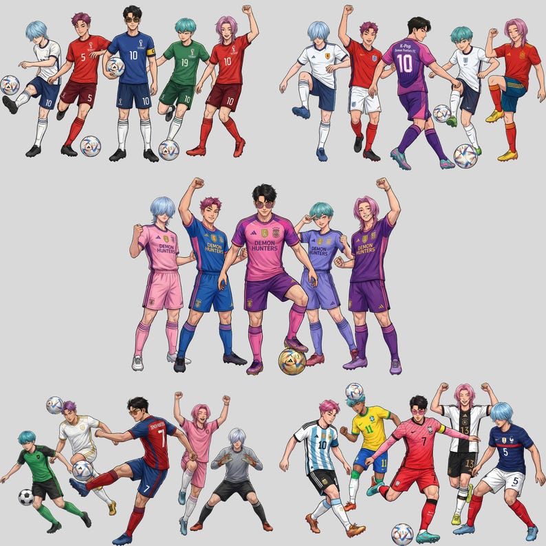 Kpop Demon Hunters PNG Clipart, 90+ Soccer World Cup 2026, Fan Art ...