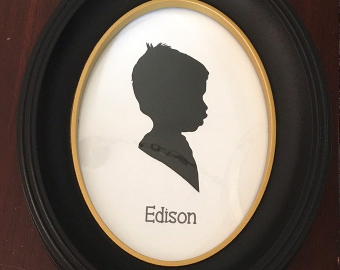 Custom Silhouette Portraits - Etsy