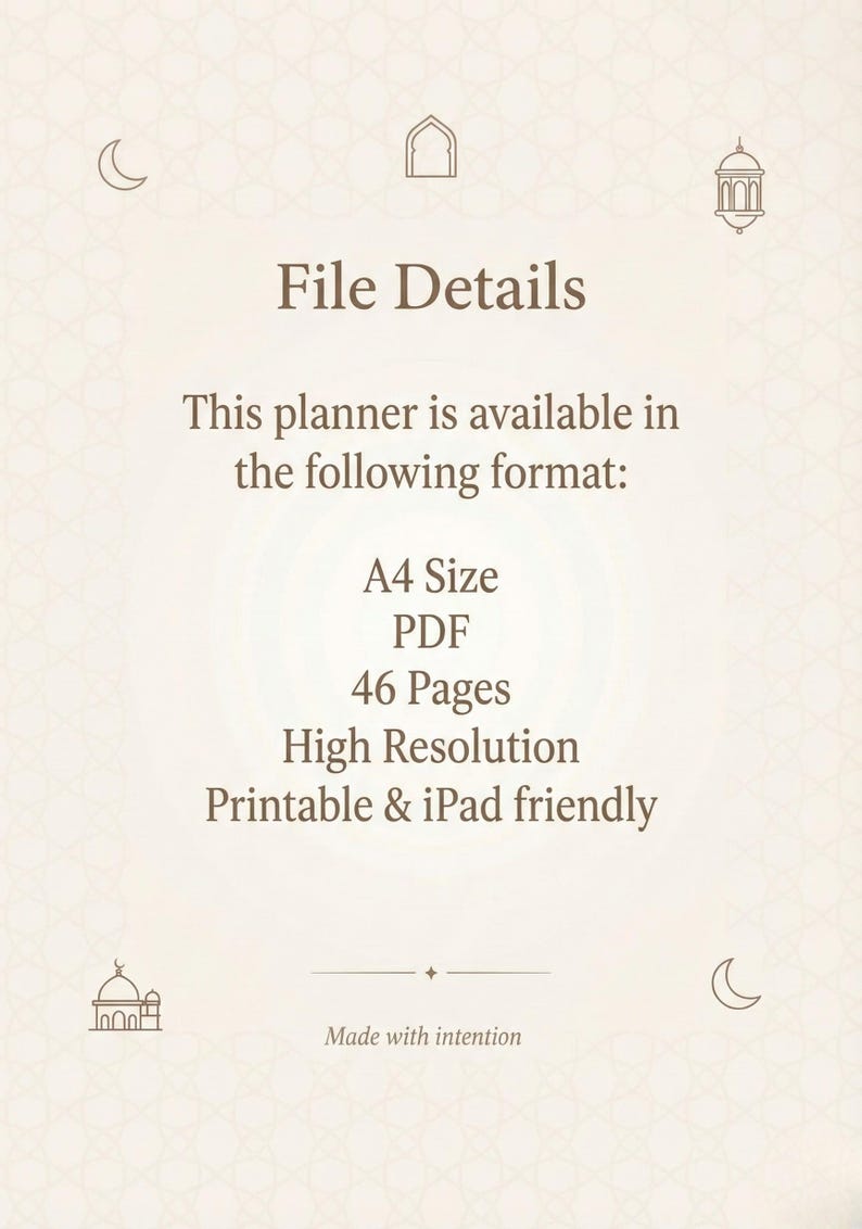 Ramadan Planner 2026 Printable PDF, Islamic Journal, Prayer Tracker ...
