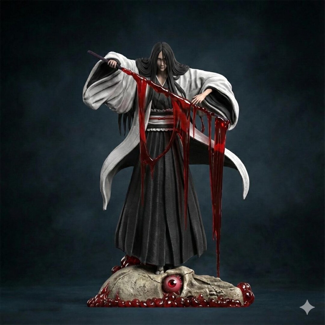 Unohana Retsu Sculpture STL – Bleach Anime Figure, Duality of Mercy ...