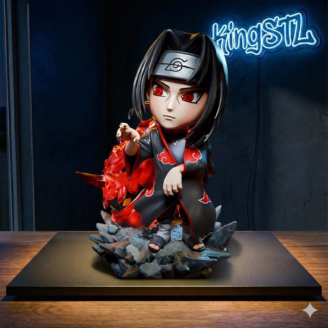 Crimson Oath Shadow Prodigy Statue | Elite Dark Ninja | STL 3D PRINT ...