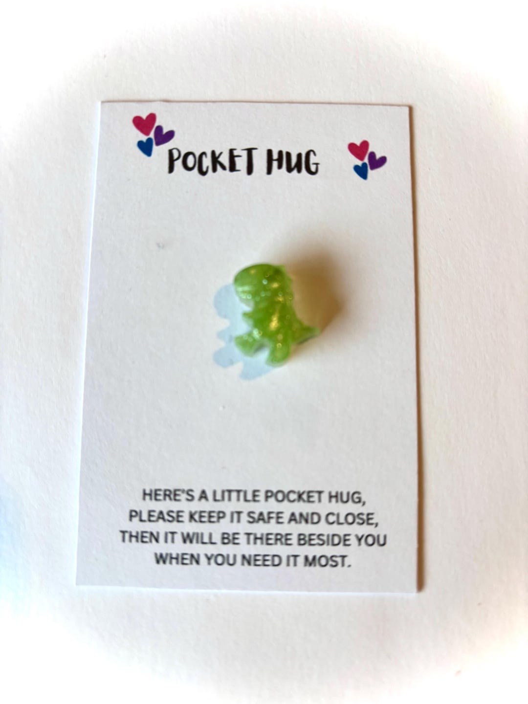 Handmade Resin Dinosaur 3D Pocket Hug – Sparkly Dino Gift - Etsy