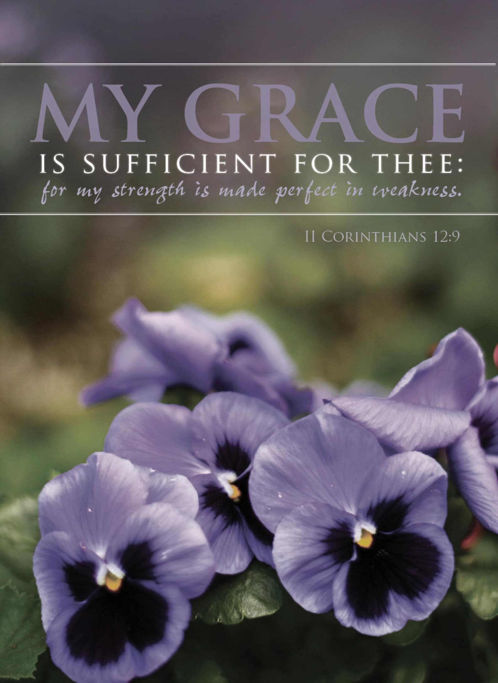 My Grace is Sufficient for Thee for My Strength is Made Perfect in ...