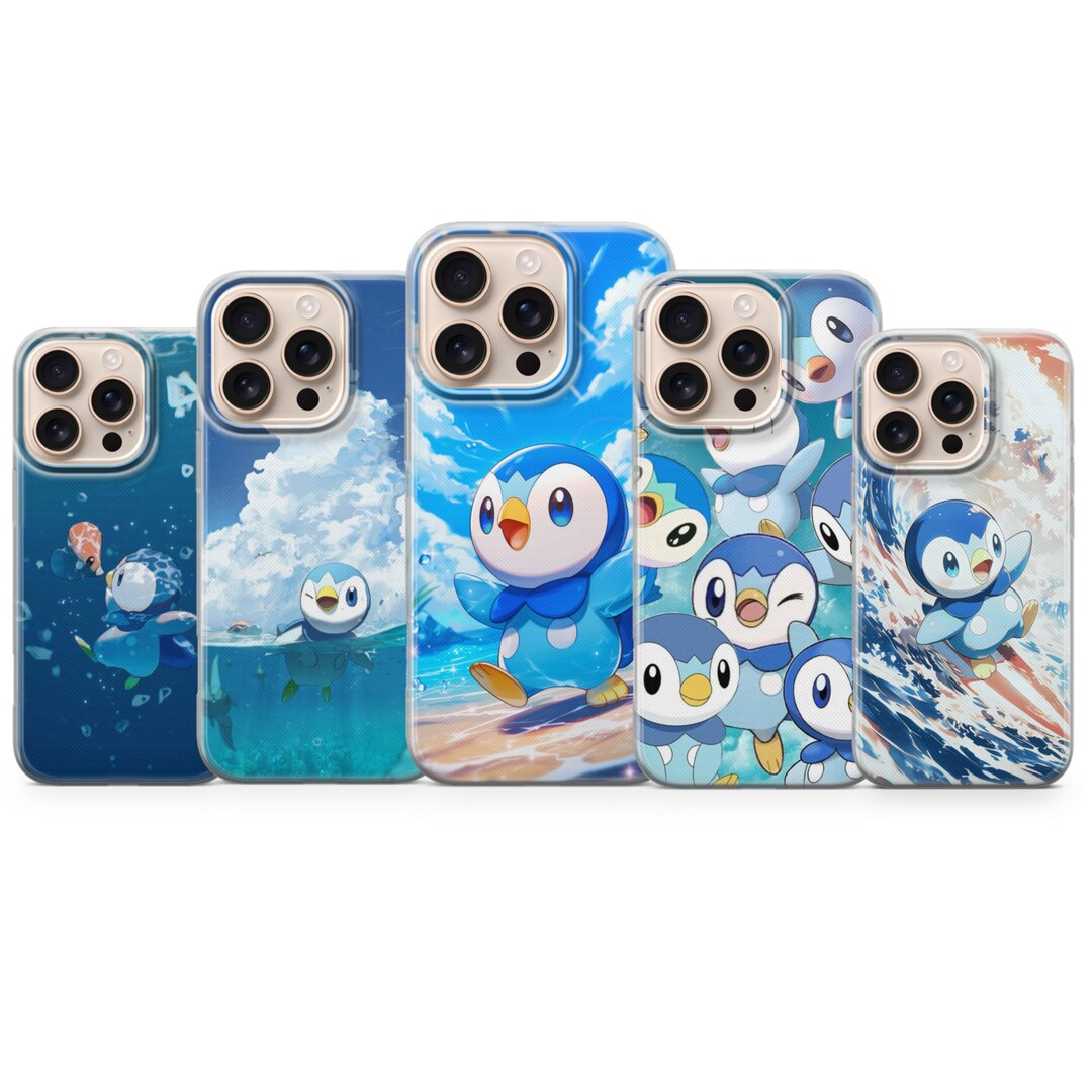 Piplup Phone Case Pokemon Themed Phone Cover for iPhone 17 Air 16e Pro ...