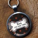 Red and Black Patterned Pet Id Tag Colorful Round Dog Tag 35mm - Etsy
