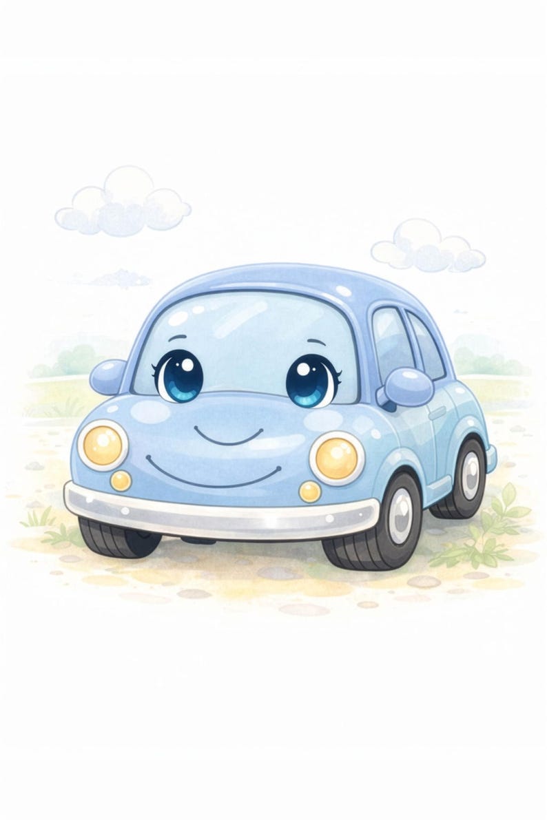 Car Poster Digital Download – Car Picture Kids' Room Wall Decor for ...
