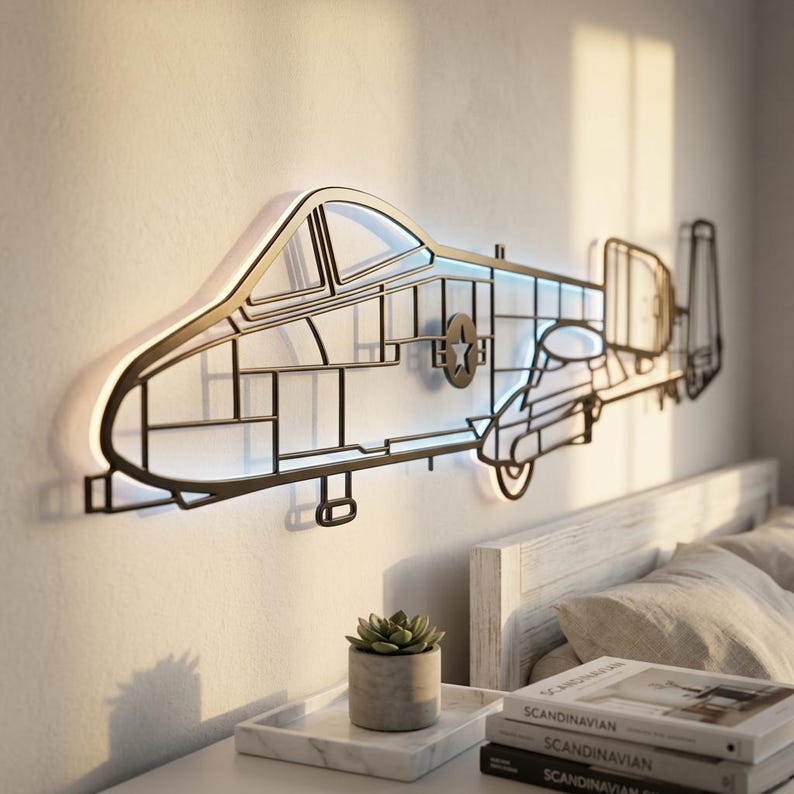 A-10 Thunderbolt II Metal LED Light - Etsy Australia