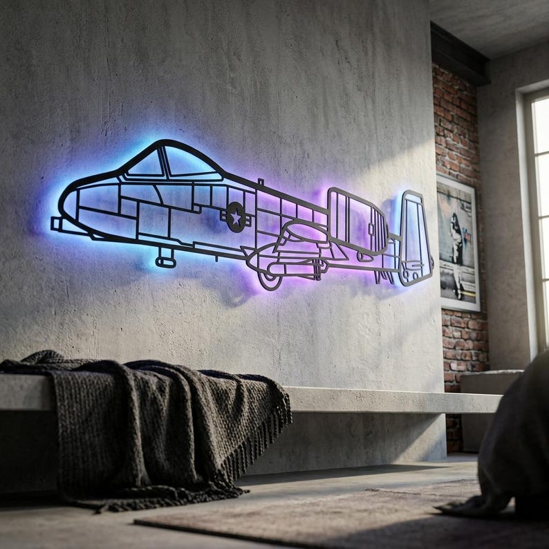 A-10 Thunderbolt II Metal LED Light - Etsy Australia