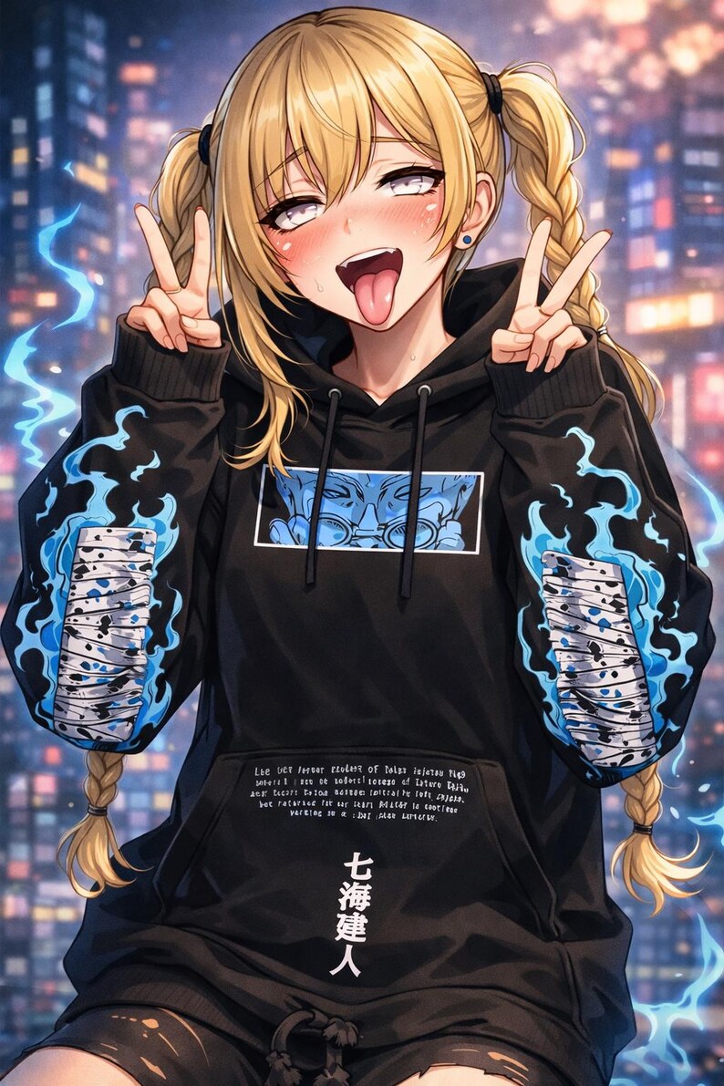 Jujutsu Kaisen Nanami Kento Hoodie, Flame Cleaver Streetwear Sweatshirt ...