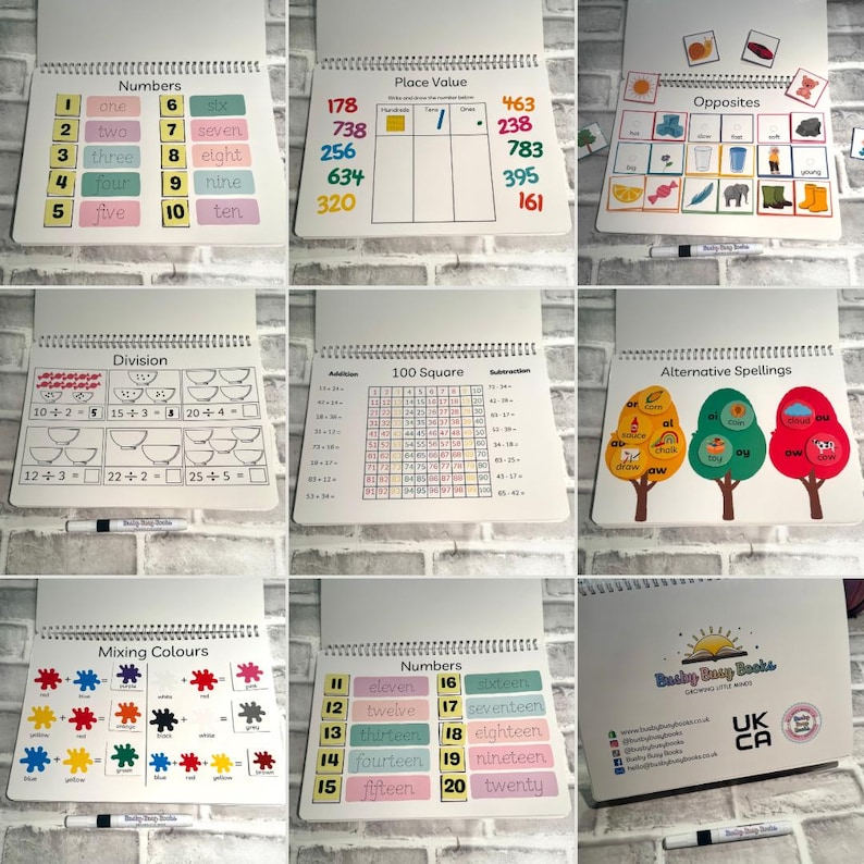 KS1 KS2 Busy Book | Homeschool Learning Binder | Ages 6–8 - Etsy