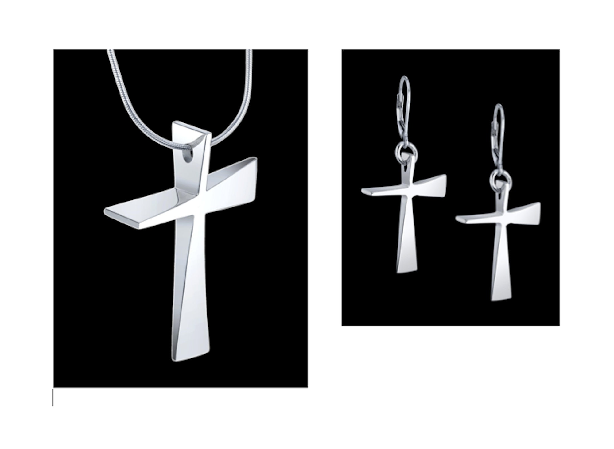 Trinity Cross Sterling Silver Cross Pendant - Etsy