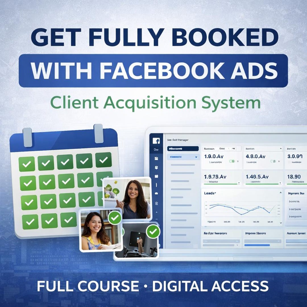 Get Fully Booked With Facebook Ads Client Acquisition System for ...