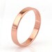 Copper Ring--women's Copper Wedding Ring--thin Band--3mm Wide Flat Edge ...